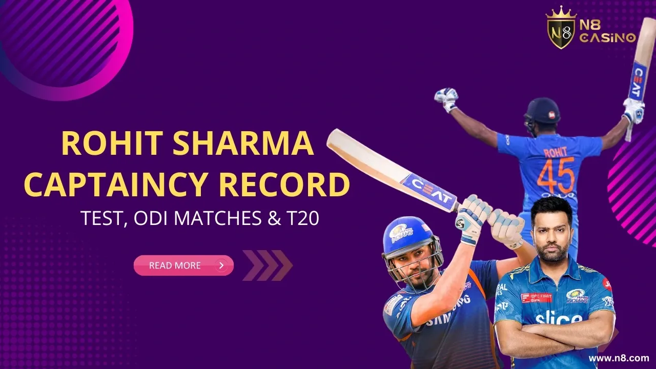 Rohit Sharma Captaincy Record: Test, ODI Matches & T20 | N8 Cricket